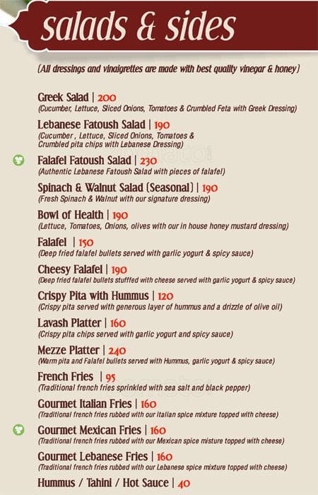 Falafel Express Menu, Menu for Falafel Express, Navrangpura, Ahmedabad ...