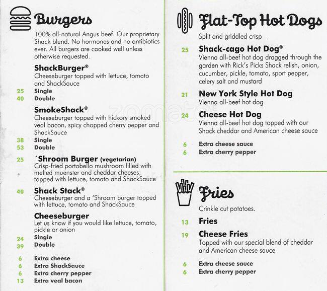 Shake Shack Menu, Menu for Shake Shack, Al Waab, Doha - Zomato Qatar