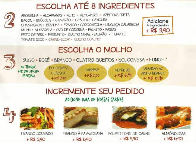 Spoleto cardapio, Cardapio de Spoleto, Penha, São Paulo - Zomato Brasil