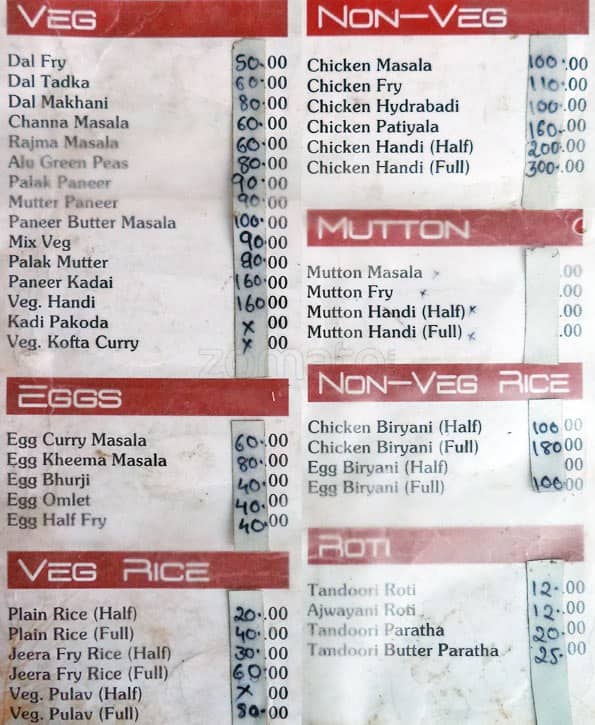 Bobby Da Dhaba Menu, Menu for Bobby Da Dhaba, Dehu Road, Pune - Zomato
