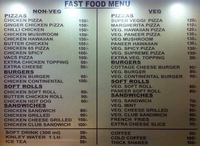 Vac's Pastries Menu, Menu for Vac's Pastries, Jubilee Hills, Hyderabad ...
